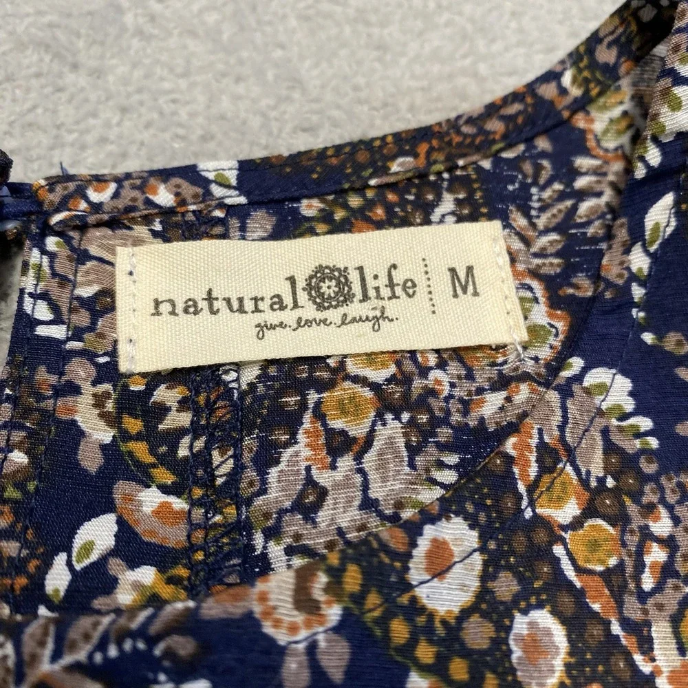 NATURAL LIFE | Dresses | Natural Life Mini Dress Medium Floral Paisley ...